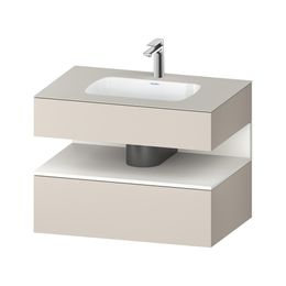 Duravit Einbauwaschtisch-M&ouml;bel-Set Qatego 80x55x60cm, w m/ta ma, Konsolen-Waschtischunterbau (QA4785084910000)