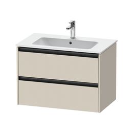 Duravit Waschtischunterschrank Ketho.2 81x48cm, Tau matt, 2 Schub., wandh&auml;ngend (K25263083830000)