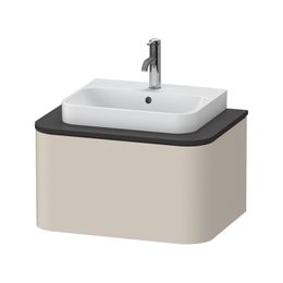 Duravit Waschtischunterschrank o. ES Happy D.2 Plus 35,4x65cm, 1 Auszug, taupe supermatt (HP4940083830010)