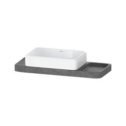 Duravit Waschtisch-Konsolen-Set Qatego 100x41x90cm, mit Konsole, Lavica poliert (D4800300)