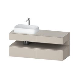 Duravit Waschtischunterschrank Qatego 140x55x60cm, T ma, Konsolenpl., Beck. li (QA4765091910000)