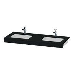 Duravit Waschtisch-Konsole DuraStyle 55x80x10cm, 2 Ausschnitte, Eiche schwarz (DS829C01616)