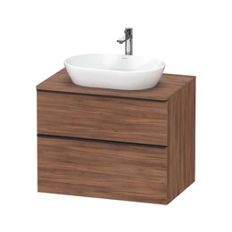 Duravit Waschtischunterschrank D-Neo 80x55cm, sw/Nuss N, 2 SBK, 1 A, 1 Pl (DE49670BD790000)
