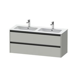 Duravit Waschtischunterschrank Ketho.2 128x48x55cm, 2 Schub., wandh&auml;ngend, betongr ma (K25266007070000)