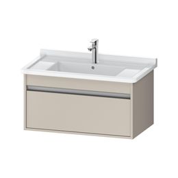 Duravit Waschtischunterschrank Ketho 80x45,5cm, Taupe, 1 Auszug, wandh&auml;ngend (KT666409191)