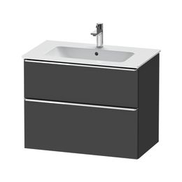 Duravit Waschtischunterschrank D-Neo 81x46,2cm, chr/Gra m, 1 Schubk., 1 Ausz. (DE4362010490000)