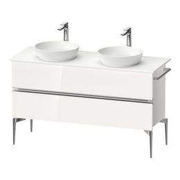 Duravit Konsolen-Waschtischunterbau bodenstehend Sivida w g, 131,5x54,8x47,5cm, 2 SBK, Gr. chr (SV4661010220000)