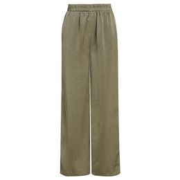 Gina Damen Satin-Hose mit weitem Bein
