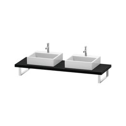 Duravit Konsole DuraStyle f AWT, 2 Ausschn, St&auml;rke 4.5cm, Ei sw (DS103C01616)