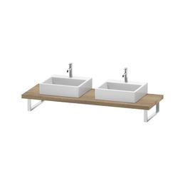 Duravit Konsole L-Cube 80-200x55cm, 2 A., St&auml;r 4.5cm, Ei marm. (LC103C05555)
