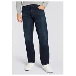 Regular-fit-Jeans MAC "Rick", Herren, Gr. 38, L&auml;nge 30, braun (dunkelblau authentic used od braun), Denim/Jeans, Obermaterial: 99% Baumwolle, 1% Elasthan, unifarben, regular fit kn&ouml;chellang, Jeans, im Five-Pocket Style