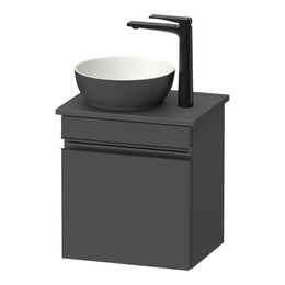 Duravit Konsolen-Waschtischunterschrank wandh&auml;ngend Sivida 40x44x32,5cm, T&uuml;r, Gr. sw, re, graph ma (SV4656RBD490000)