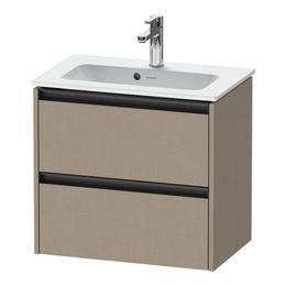 Duravit Waschtischunterschrank Ketho.2 Compact 61x39cm, lei, 2 Schubk&auml;sten, wandh&auml;ngend (K25255075750000)
