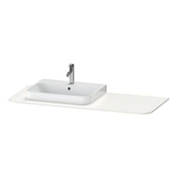 Duravit Waschtisch-Konsole Happy D.2 Plus 130x55cm, m 1 Ausschn, Beck. re, we hgl (HP031KR2222)