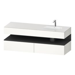 Duravit Einbauwaschtisch-M&ouml;bel-Set Qatego 160x50x60cm, Kon-WTU, B r, gra m/we hgl (QA4796049220000)