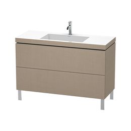 Duravit Waschtischunterschrank c-bonded L-Cube 120x48cm, 1 Hahnl., lei, 2 Ausz., steh. (LC6939O7575)