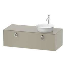 Duravit Waschtischunterschrank White Tulip 130x55cm, 1 AZ m G, Beck. re, Tau s-matt (WT4982R6060)
