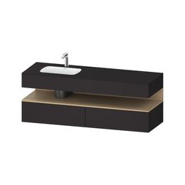 Duravit Einbauwaschtisch-M&ouml;bel-Set Qatego 160x50x60cm, Kon-WTU, B l, E na/gra matt (QA4795030800000)
