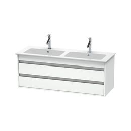 Duravit Waschtischunterschrank Ketho 127x47,5x48cm, 2 Schubk., wandh&auml;ngend, we matt (KT643201818)