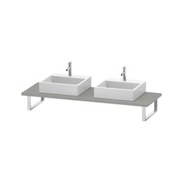 Duravit Konsole DuraStyle 80-200x55cm, 2 A., St&auml;r 3cm, betongr ma (DS107C00707)