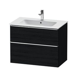Duravit Waschtischunterschrank D-Neo 81x46,2cm, ch/Ei sw, 1 Schubk., 1 Ausz. (DE4362010160000)