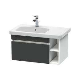 Duravit Waschtischunterschrank DuraStyle 73x44,8cm, B L, gra matt/we ma, 1 Ausz. (DS639404918)