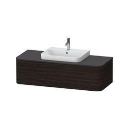 Duravit Waschtischunterschrank o. ES Happy D.2 Plus 35,4x130cm, 1 Ausz., Nussb geb., mitte (HP4942M69690010)