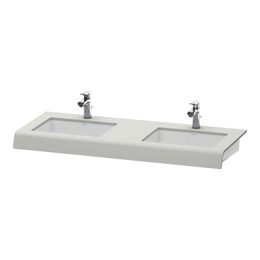 Duravit Waschtisch-Konsole DuraStyle 80-200x55x10cm, 2 Ausschn, betongr matt (DS829C00707)