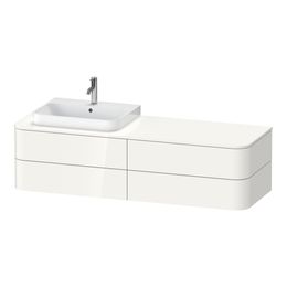 Duravit Waschtischunterschrank o. ES Happy D.2 Plus 40,8x160cm, 4 SchKa., BP l, we. hgl (HP4973L22220010)