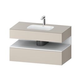 Duravit Einbauwaschtisch-M&ouml;bel-Set Qatego 100x55x60cm, w m/ta m, Kon-WTU, Nischenb (QA4786018910010)