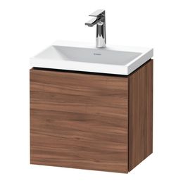 Duravit M&ouml;bel-Set L-Cube 45x35x48cm, 1 T&uuml;r, An L, m HL, Nussb Nat (LC6948O79790000)