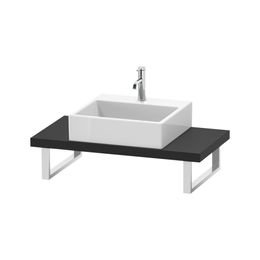 Duravit Konsole Compact L-Cube 80-200x48cm, 1 AS, St&auml; 4.5cm, graph matt (LC100C08080)