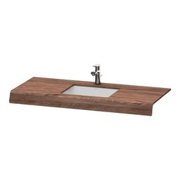 Duravit Waschtisch-Konsole DuraStyle 80-200x55x10cm, 1 Ausschn, Nussb dunkel (DS828C02121)