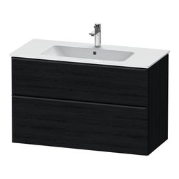 Duravit Waschtischunterschrank D-Neo 101x46,2cm, sw/Ei sw, 1 Schubk., 1 Ausz. (DE43630BD160000)