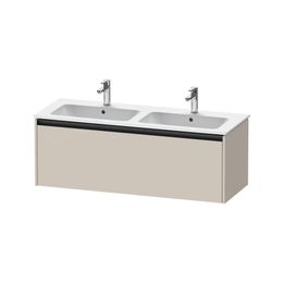 Duravit Waschtischunterschrank Ketho.2 128x48x44cm, 1 Ausz., wandh&auml;ngend, taupe matt (K25066091910000)