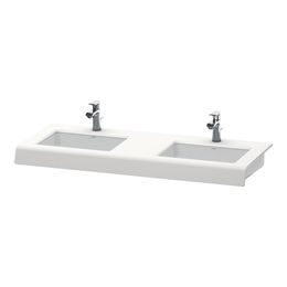 Duravit Waschtisch-Konsole DuraStyle 80-200x55x10cm, 2 Ausschn, we. Hochglanz (DS829C02222)