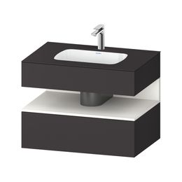 Duravit Einbauwaschtisch-M&ouml;bel-Set Qatego 80x55x60cm, w m/Gr matt, Konsolen-Waschtischunterbau (QA4785084800000)