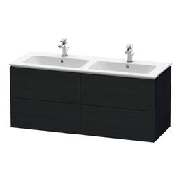 Duravit Waschtischunterschrank L-Cube 129x48,1x55cm, 4 Schubk., wandh&auml;ngend, Ei sw (LC625901616)