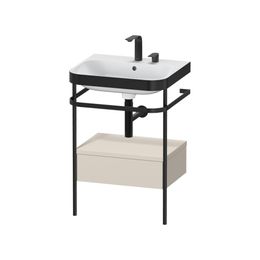 Duravit M&ouml;belwaschtisch-Kombi Happy D.2 Plus 57,5x49cm, 2 HL, T m, m Konso, 1 Lad (HP4740E8383)