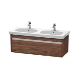 Duravit Waschtischunterschrank Ketho 115x45,5cm, Nussb dkl., 1 Ausz., wandh&auml;ngend (KT666902121)