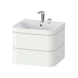 Duravit M&ouml;belwaschtisch-Unterschrank Happy D.2 Plus 57,5x49cm, 2 HL, we s-matt, 2 Schubk. (HP4635E3636)