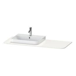 Duravit Waschtisch-Konsole Happy D.2 Plus 130x55cm, m 1 Ausschn, Beck. li, we hgl (HP031KL2222)