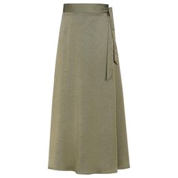 Gina Damen Satin-Rock zum Wickeln