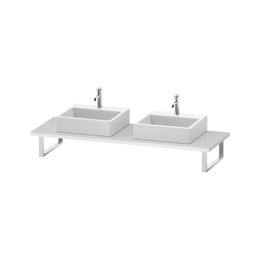 Duravit Konsole DuraStyle 80-200x55cm, 2 Ausschn, St&auml;r 3cm, we. ma (DS107C01818)