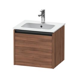 Duravit Waschtischunterschrank Ketho.2 51x42x44cm, 1 Ausz., wandh&auml;ngend, Nussb natur (K25061079790000)