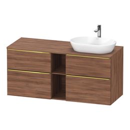 Duravit Waschtischunterschrank D-Neo 140x55cm, 2 SBK, 2 A, B R, g pol/Nu Nat (DE4970R34790000)