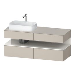 Duravit Waschtischunterschrank Qatego 140x55x60cm, w g/tau m, Pl, B l, B (QA4765022910010)