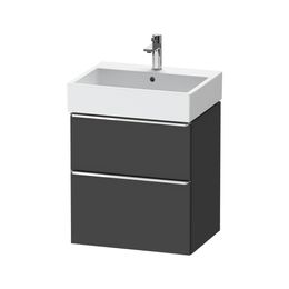 Duravit Waschtischunterschrank D-Neo 58,4x44,2cm, chr/Gra m, 1 Kast, 1 Ausz. (DE4371010490000)
