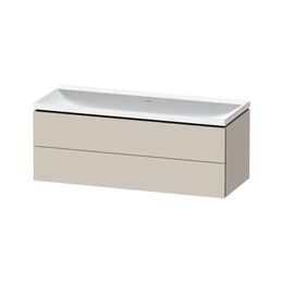 Duravit M&ouml;bel-Set L-Cube 120x48x48cm, o. Hahnl., Tau ma, 2 Schub. (LC6953N91910000)