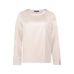 Betty Barclay Damen Schlupfbluse "Damen mit U-Boot-Ausschnitt"beige, Gr. 38, Satin, Obermaterial: 97% Polyester, 3% Elasthan, Blusen